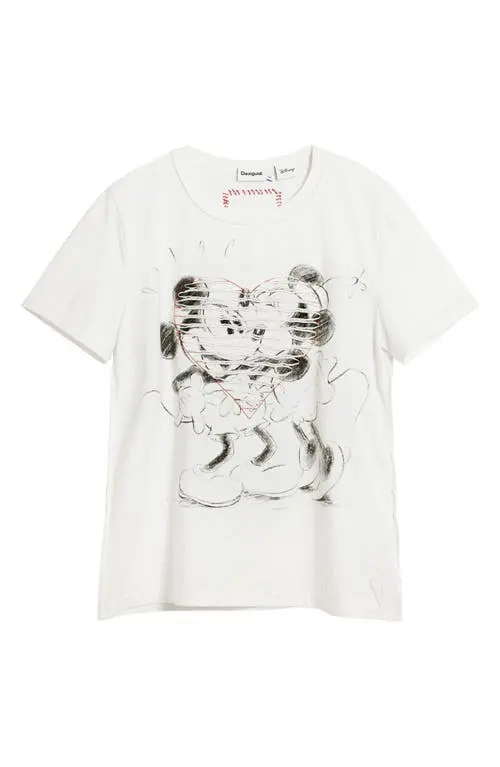 Desigual Mickey & Minnie Mouse Graphic T-shirt