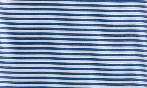 Rag & Bone Gail Stripe Silk Scarf - Blue/white