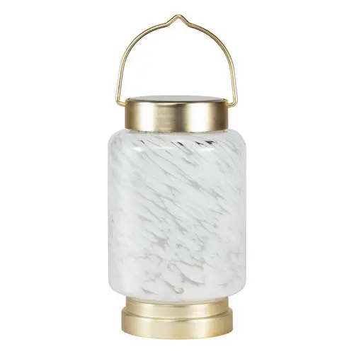 ALLSOP HOME & GARDEN Boaters Solar Lanterns Cylinder Handblown Glass - Clear
