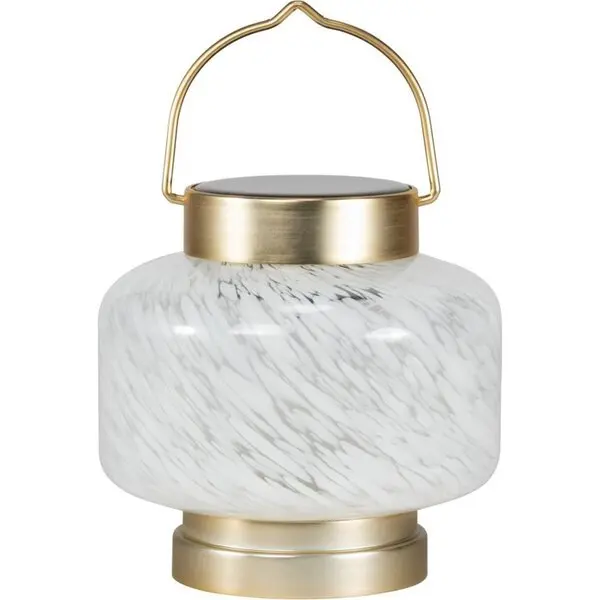 ALLSOP HOME & GARDEN Boaters Solar Lanterns Square Handblown Glass - Clear