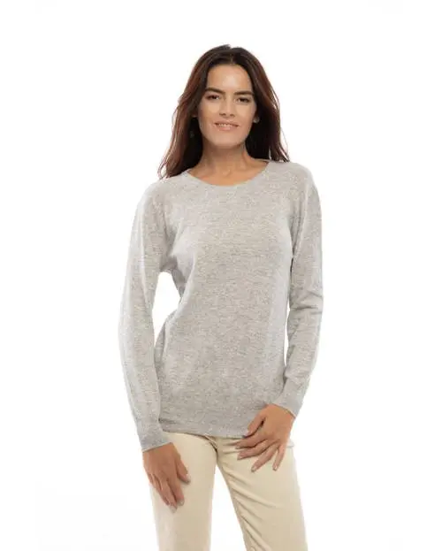 MONTICELLI CASHMERE Pure Cashmere Crewneck Sweater