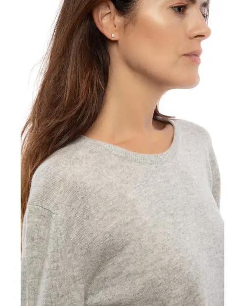 MONTICELLI CASHMERE Pure Cashmere Crewneck Sweater