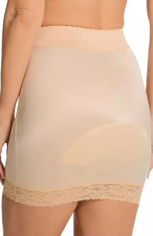 RAGO Light Shaping Half Slip With Full Inner Shaping Panty - Beige