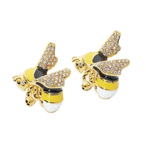 PRINCE OF SCOTS Crystal Bee Cufflinks - Yellow