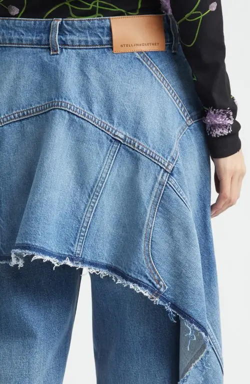 Stella McCartney Deconstructed Curved Barrel Leg Jeans