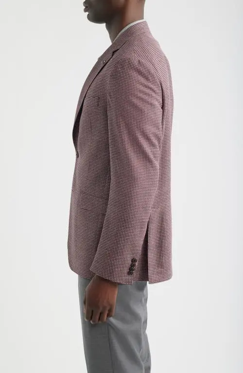 JACK VICTOR Mcallen Micro Houndstooth Wool & Silk Blend Sport Coat