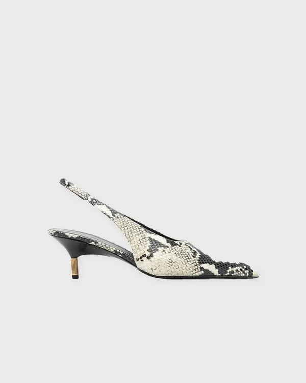 Khaite Bella Pump 55 Slingback Heels - Snake