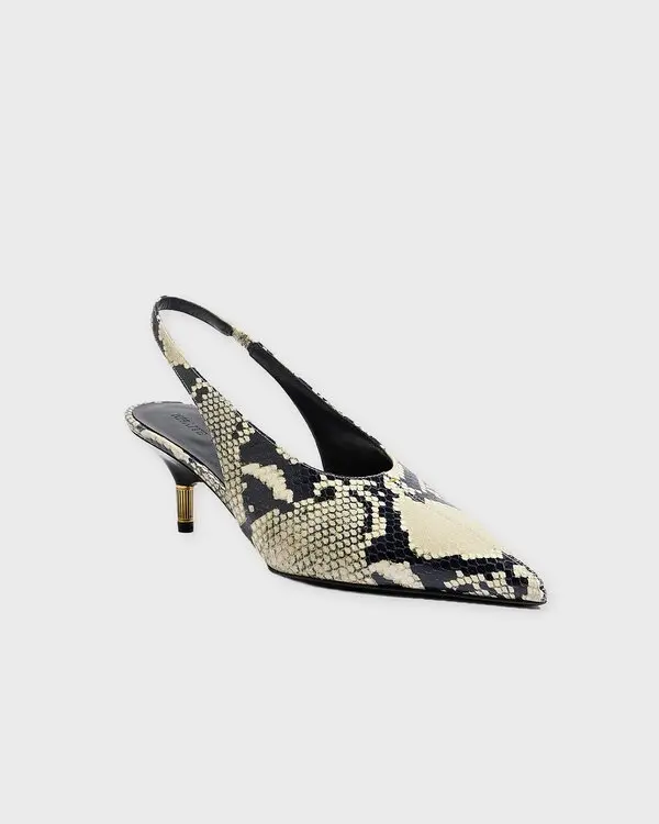 Khaite Bella Pump 55 Slingback Heels - Snake