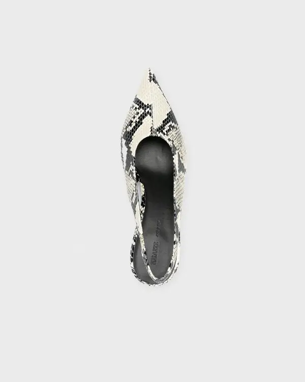 Khaite Bella Pump 55 Slingback Heels - Snake