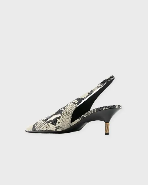 Khaite Bella Pump 55 Slingback Heels - Snake