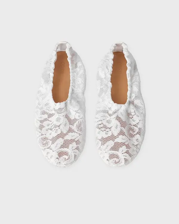 ODISSI Aicha Ballet Flats - White