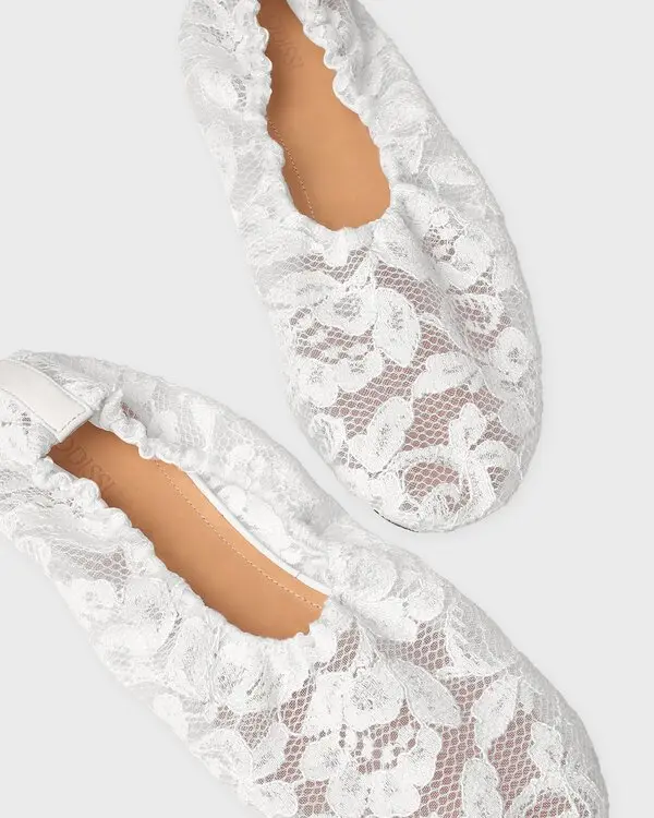 ODISSI Aicha Ballet Flats - White