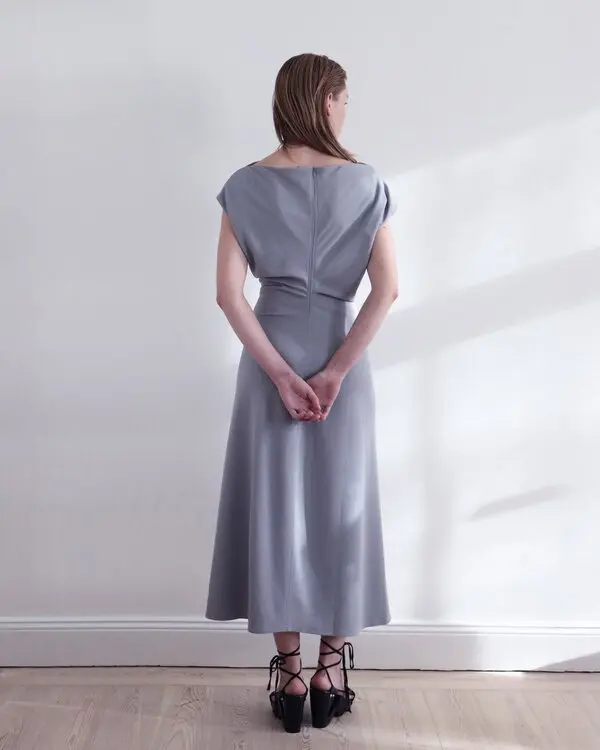 LEONÍ Floyd Draped Waist Dress