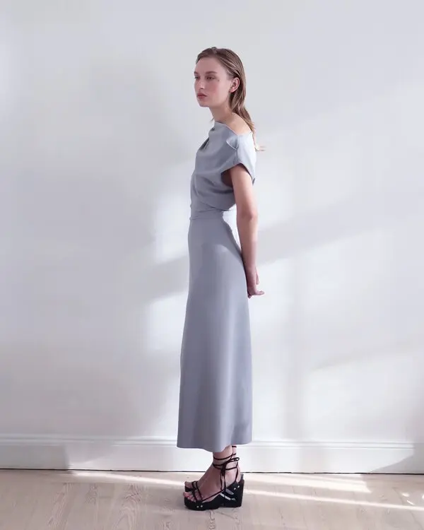 LEONÍ Floyd Draped Waist Dress