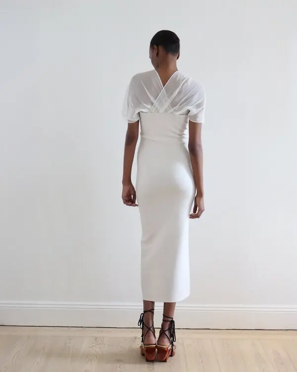 LEONÍ Indira Silk-georgette Dress