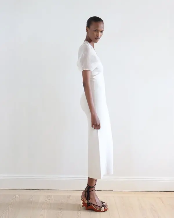 LEONÍ Indira Silk-georgette Dress