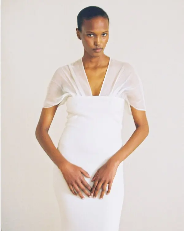 LEONÍ Indira Silk-georgette Dress