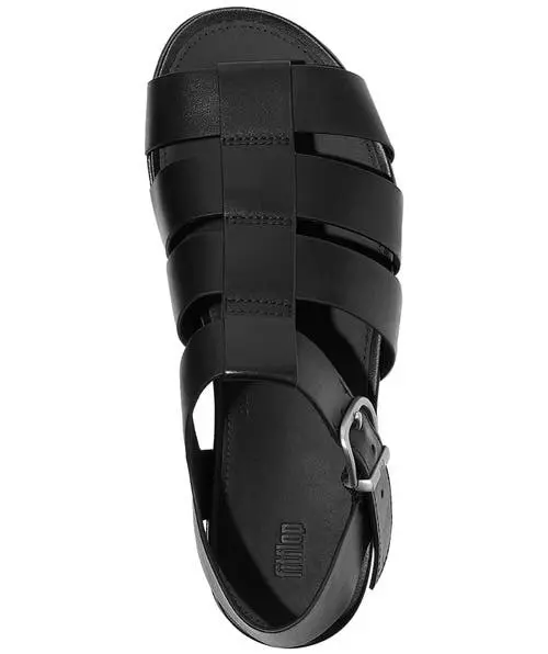 Fitflop Gracie Leather Fisherman Sandals - Black