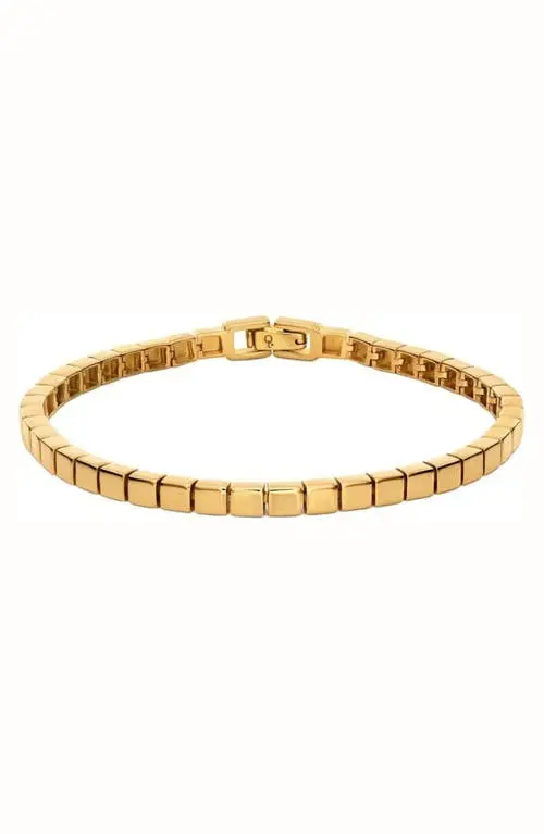 OAK & LUNA Square Dot Bracelet - Gold Vermeil