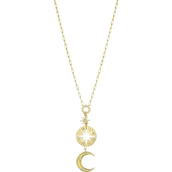 Hueb Penka 18k Gold Diamond Charm Necklace - Yellow Gold