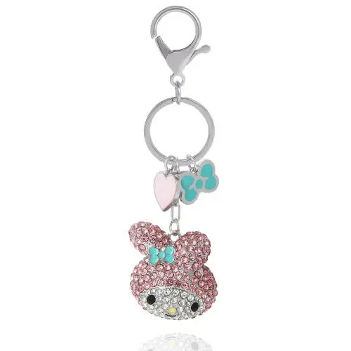HELLO KITTY My Melody Bag Charm Keychain - Pink/multi