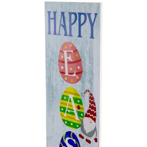 NORTHLIGHT Gnome Happy Easter Porch Board Sign35.75