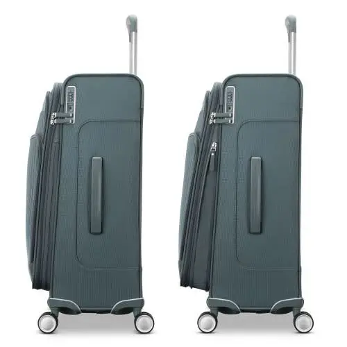 SAMSONITE Silhouette 18 Softside Expandable Checked Spinner Luggage - Black