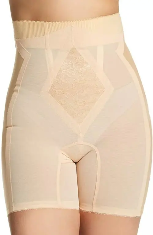 RAGO Firm Control High Waist No Top Roll Girdle - Beige