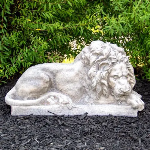 NORTHLIGHT 22.5" Lying Down Lion Outdoor Garden Statue