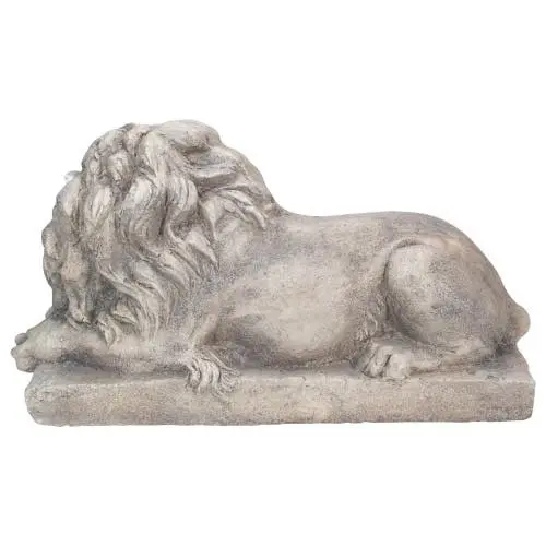 NORTHLIGHT 22.5" Lying Down Lion Outdoor Garden Statue