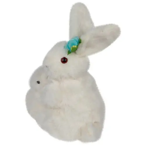 NORTHLIGHT Plush Mother And Baby Easter Bunny Rabbit Spring Decoration10