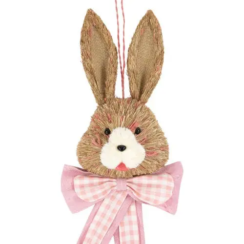 NORTHLIGHT Easter Bunny With Bow Hanging Wall Decoration21
