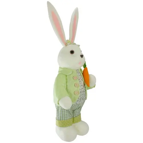 NORTHLIGHT 20" And Green Standing Rabbit Easter Figure