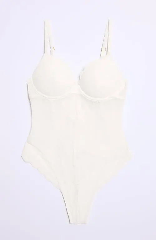 Pepper Lace Lift Up Teddy - Ecru