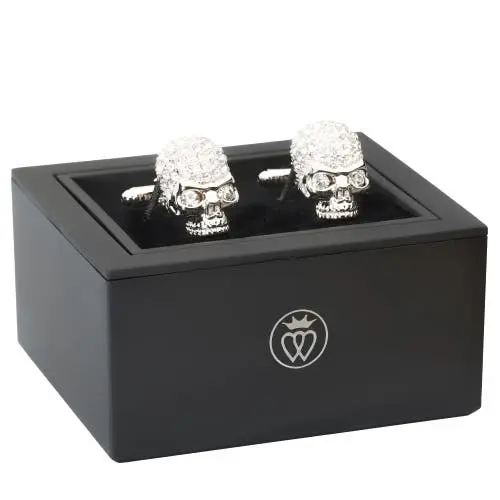 PRINCE OF SCOTS Crystal Skull Cufflinks