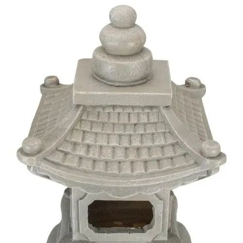 NORTHLIGHT 13.5" Dark Pagoda Outdoor Garden Statue
