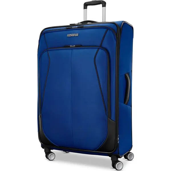 AMERICAN TOURISTER 4 Kix 3.0 Softside 28" Checked Spinner - Sapphire Blue