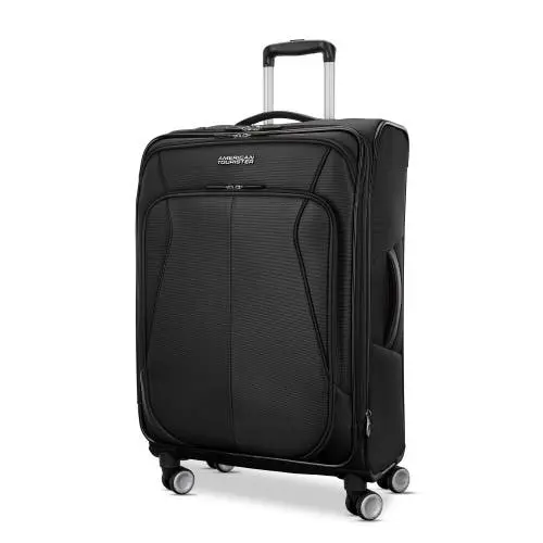 AMERICAN TOURISTER 4 Kix 3.0 Softside 24-in Checked Spinner - Black