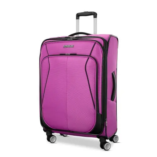 AMERICAN TOURISTER 4 Kix 3.0 Softside 24-in Checked Spinner - Hyper Violet