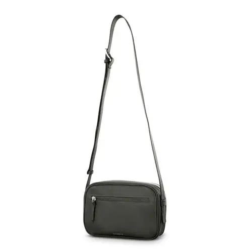 SAMSONITE Leather Crossbody Bag - Olive