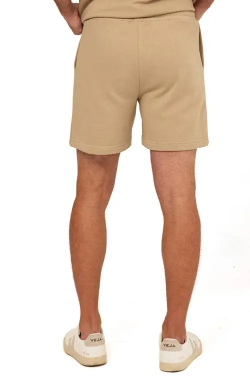 THREADS 4 THOUGHT Pleated Terry Cloth Shorts - Pebble