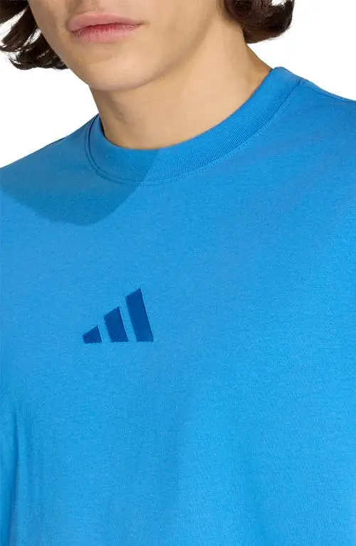 Adidas All Szn Loose Fit Cotton T-shirt - Ray Blue