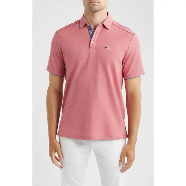 Tommy Bahama Geo Rio 5 O'clock Islandzone® Polo - Raspberry Wine Heather