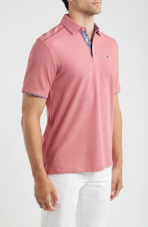 Tommy Bahama Geo Rio 5 O'clock Islandzone® Polo - Raspberry Wine Heather
