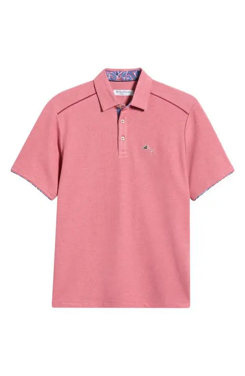 Tommy Bahama Geo Rio 5 O'clock Islandzone® Polo - Raspberry Wine Heather