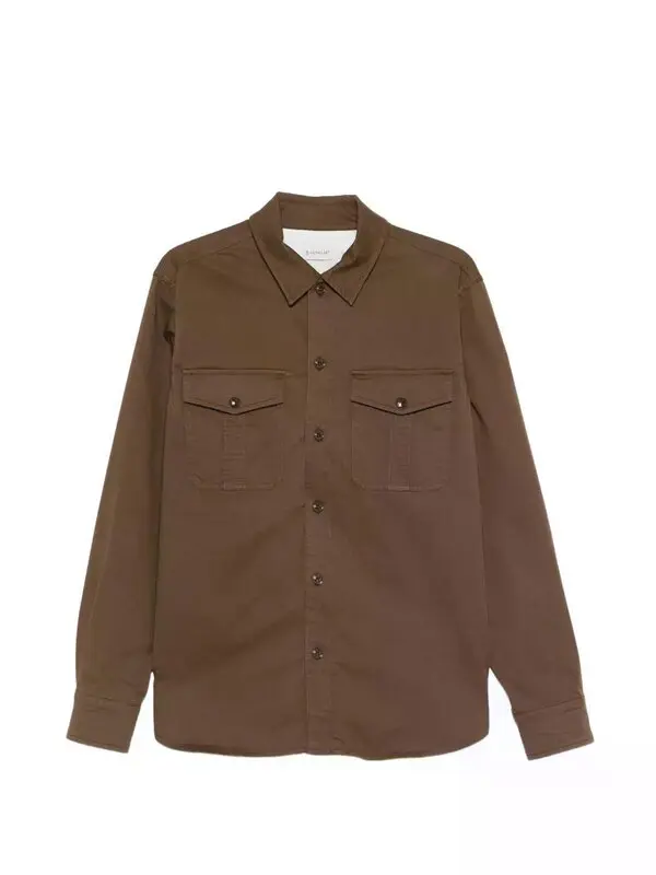 Moncler Button Pockets Jacket - Brown