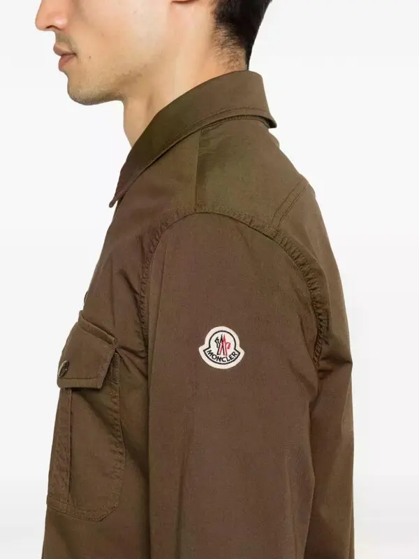 Moncler Button Pockets Jacket - Brown