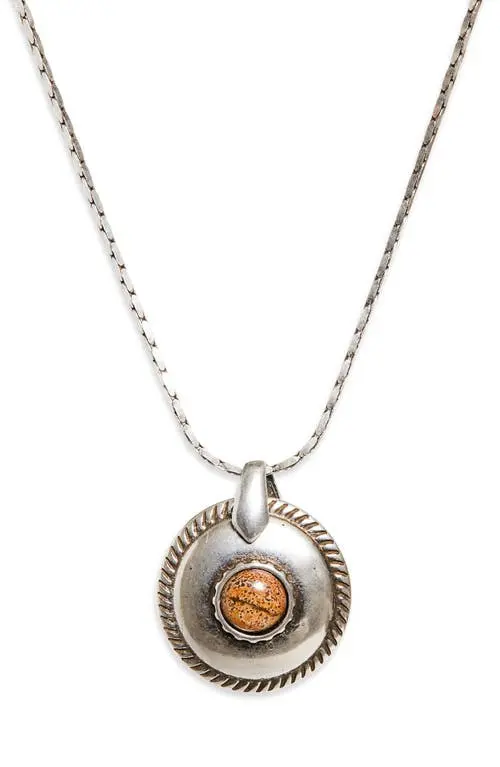 Isabel Marant Pendant Necklace - Natural/silver