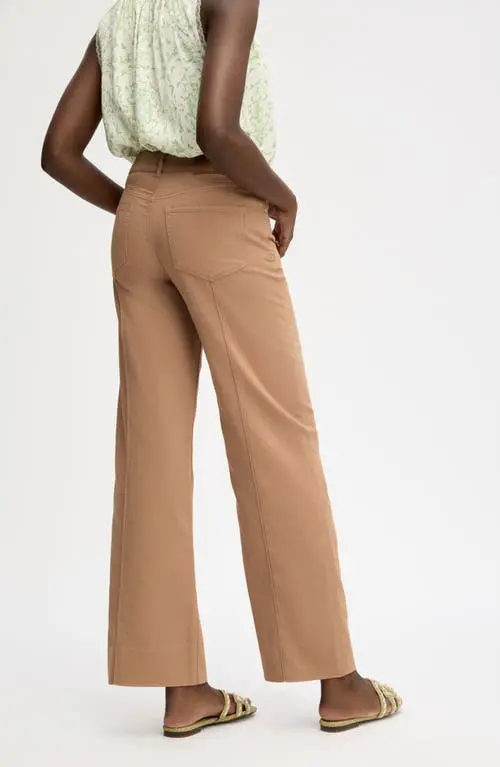 Sam Edelman Pintuck Wide Leg Trouser Jeans - Dune