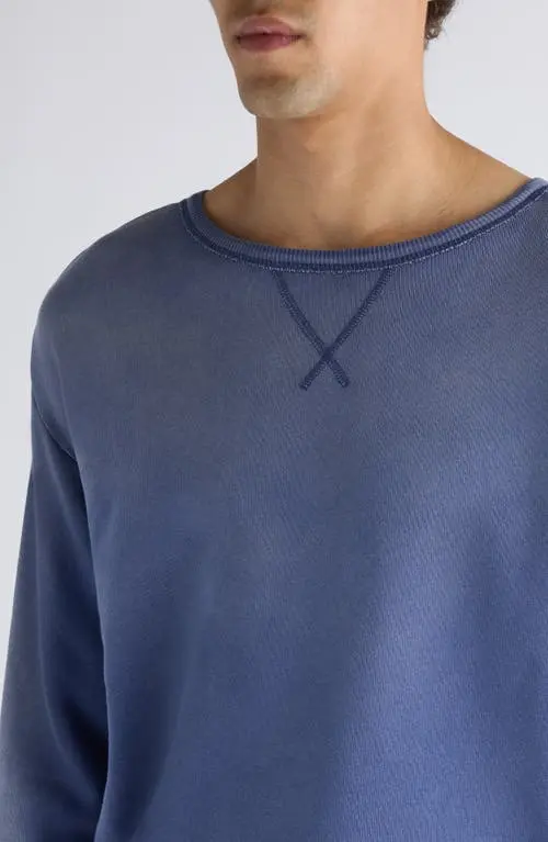 Acne Studios Fema U Sunkissed Cotton Sweatshirt - Navy